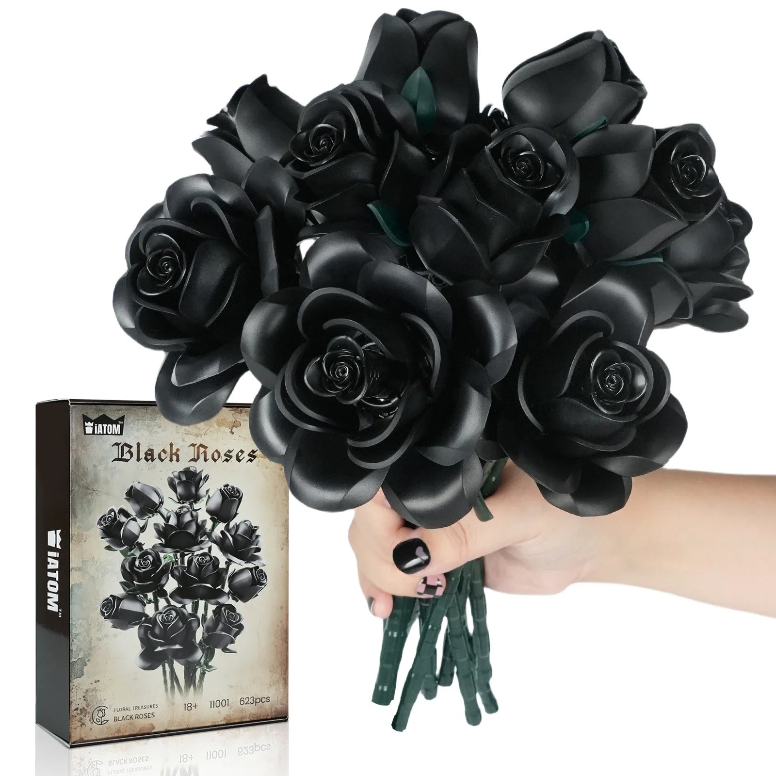 Blooming Bricks Black Rose Bouquet Kit – ALFI-Home